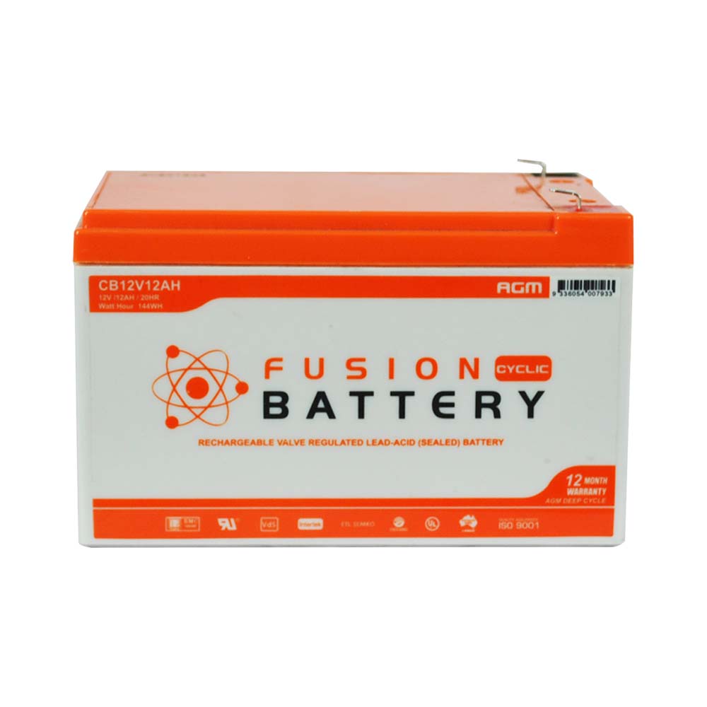 CB12V12AH Fusion AGM 12V Deep Cycle Battery - Superstart Batteries