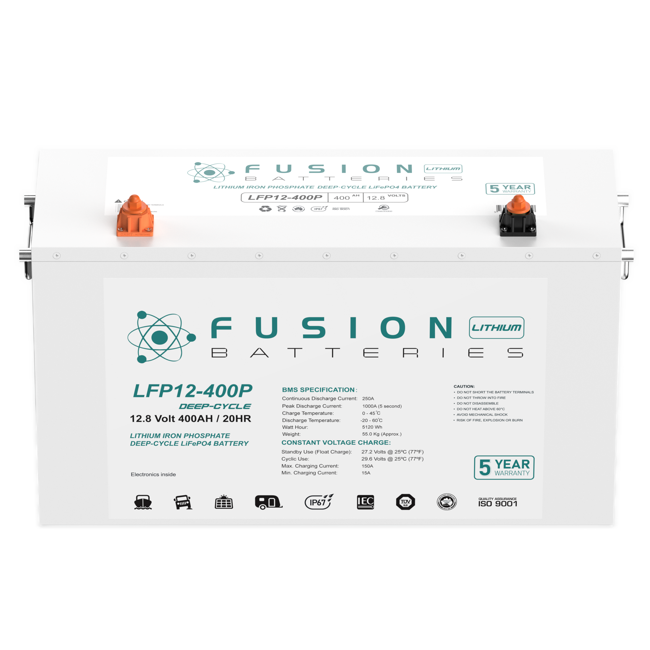 LFP12-400P Fusion Lithium Pulse 12V Deep Cycle Battery - Superstart ...